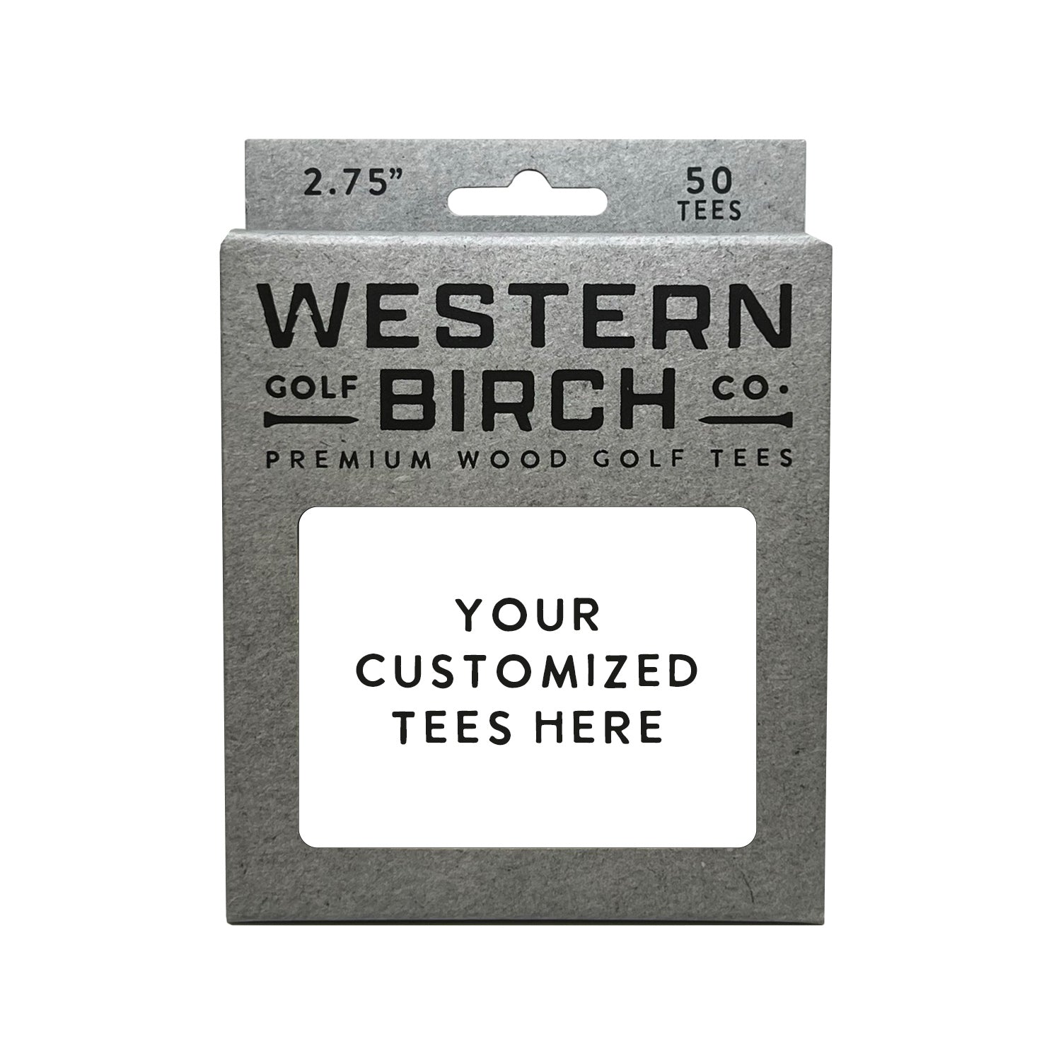 Bag and box your custom tees – Western Birch Golf Company