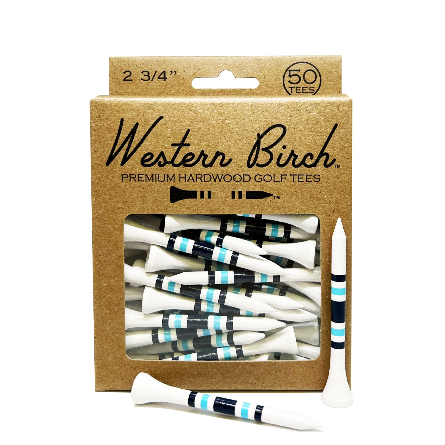 "Barranca" Striped Golf Tee – Western Birch Golf Company