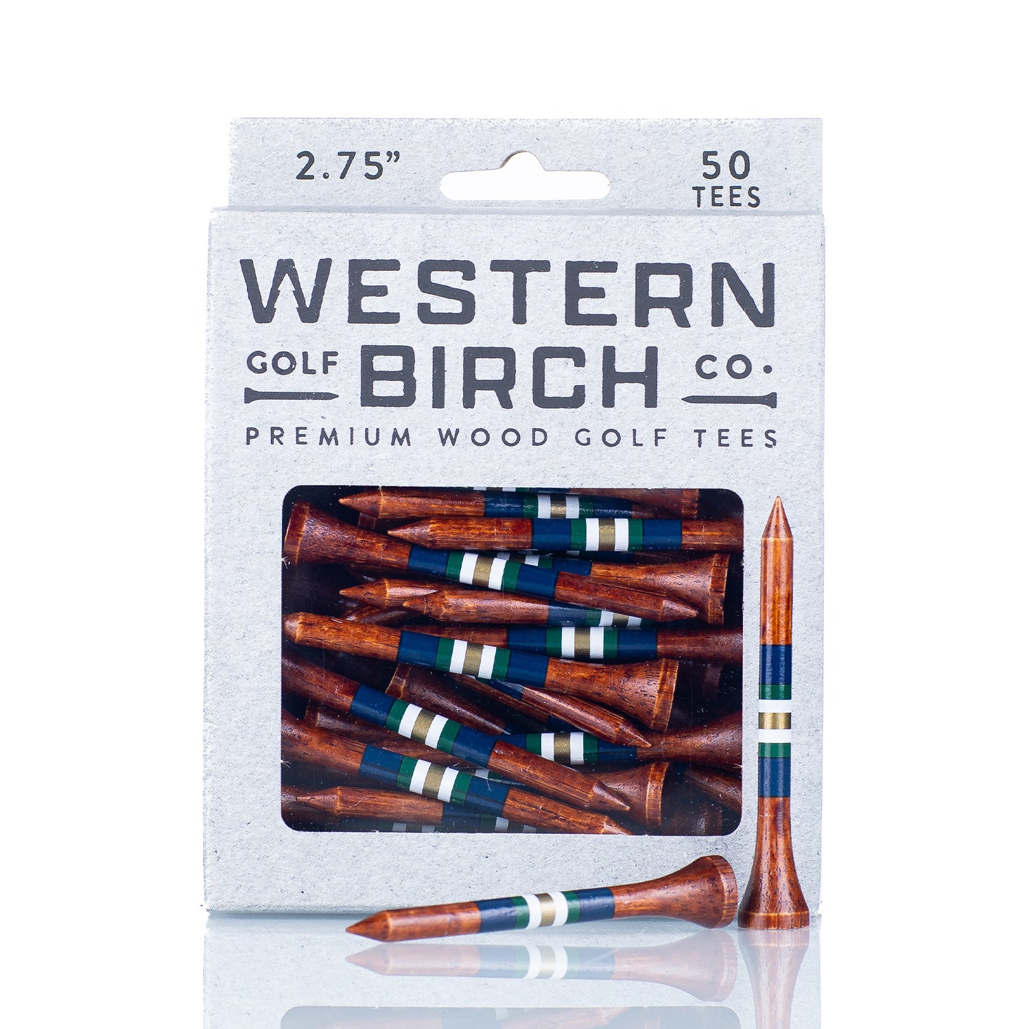 "Cypress" Signature Striped Golf Tee – Western Birch Golf Company