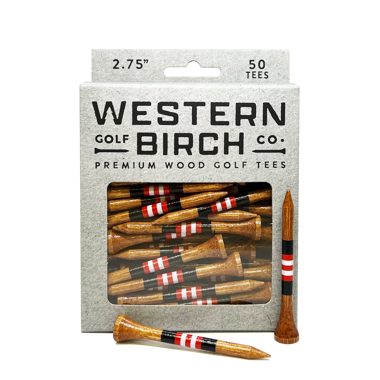 "El Diablo II" Signature Koa Striped Golf Tee – Western Birch Golf Company