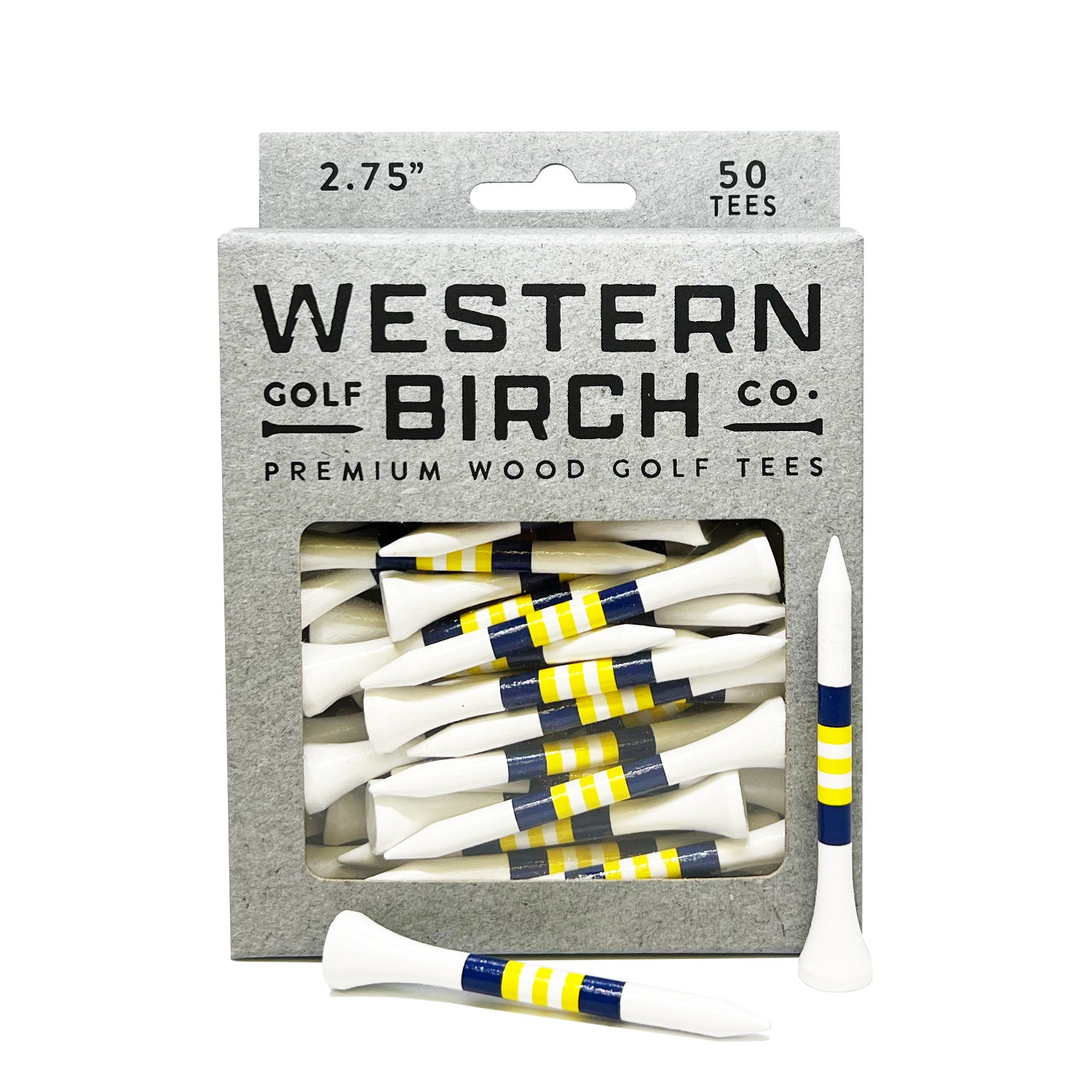 "LeBaron" Signature Striped Golf Tee – Western Birch Golf Company