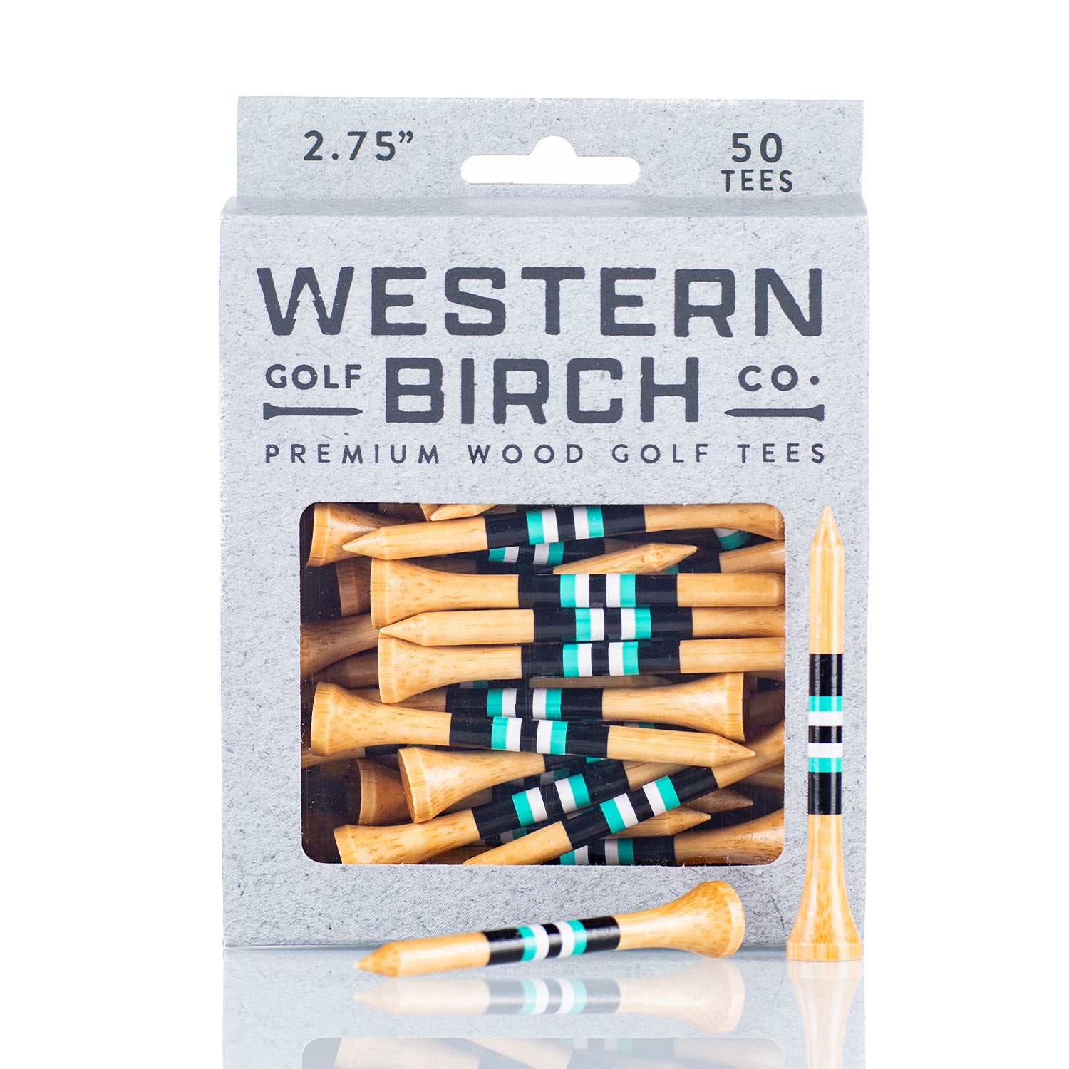 "Mako" Signature Striped Golf Tee – Western Birch Golf Company