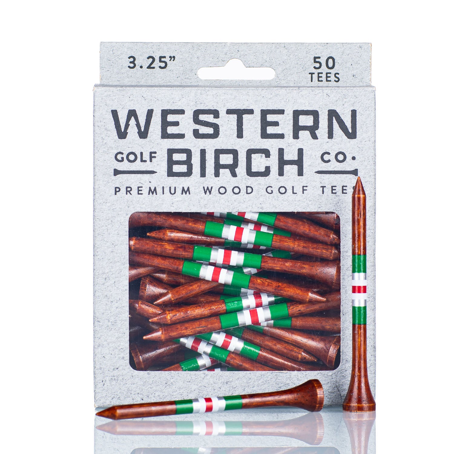 "Merion" 3.25" Signature Striped Golf Tee – Western Birch Golf Company