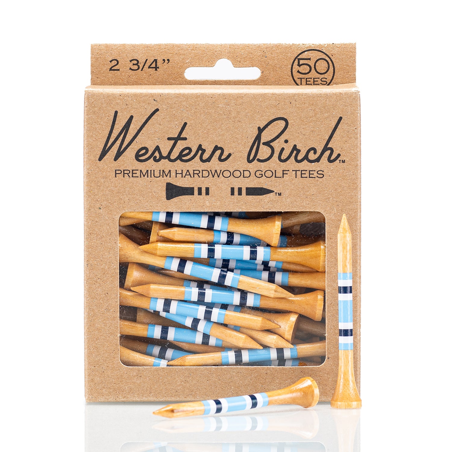 "My Boy Blue" Striped Golf Tee – Western Birch Golf Company