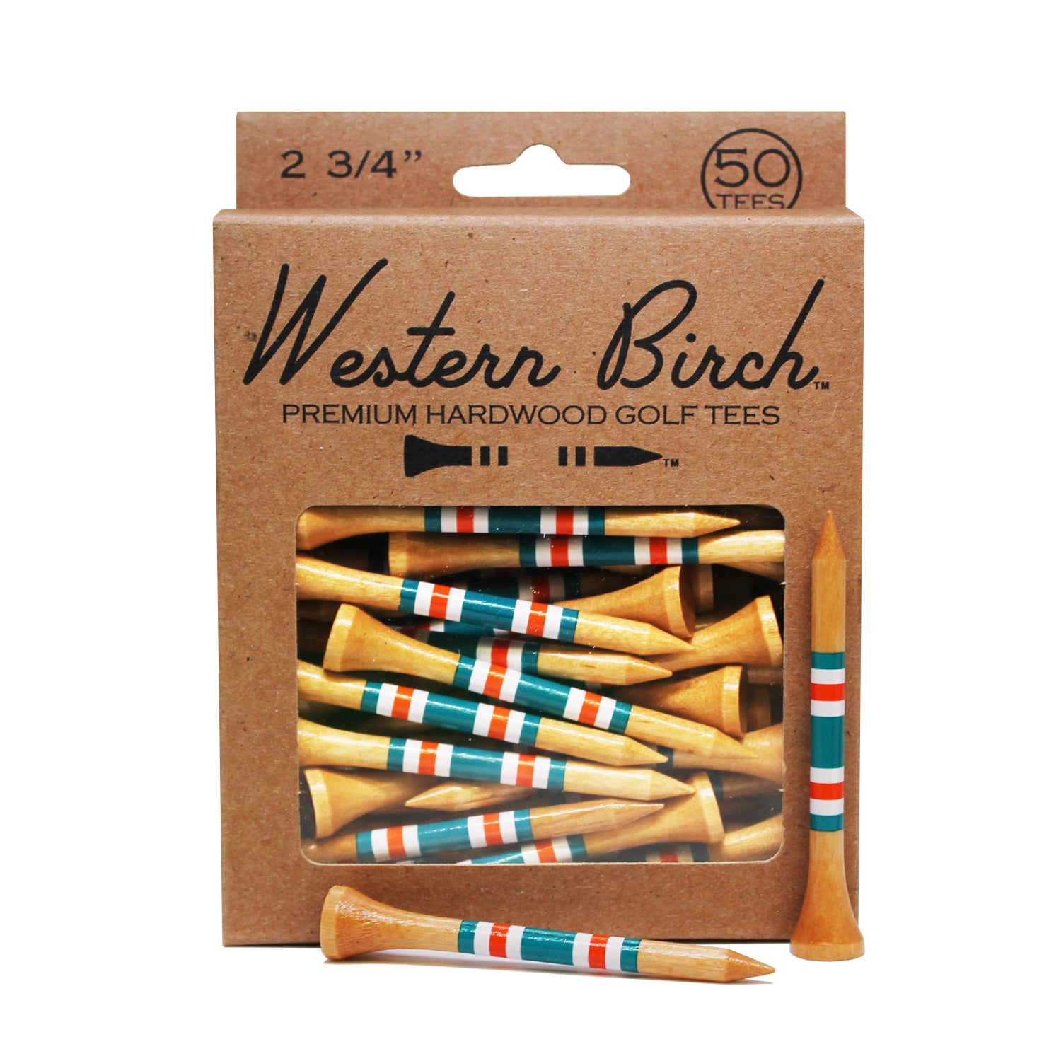 "Punchbowl" Striped Golf Tee – Western Birch Golf Company