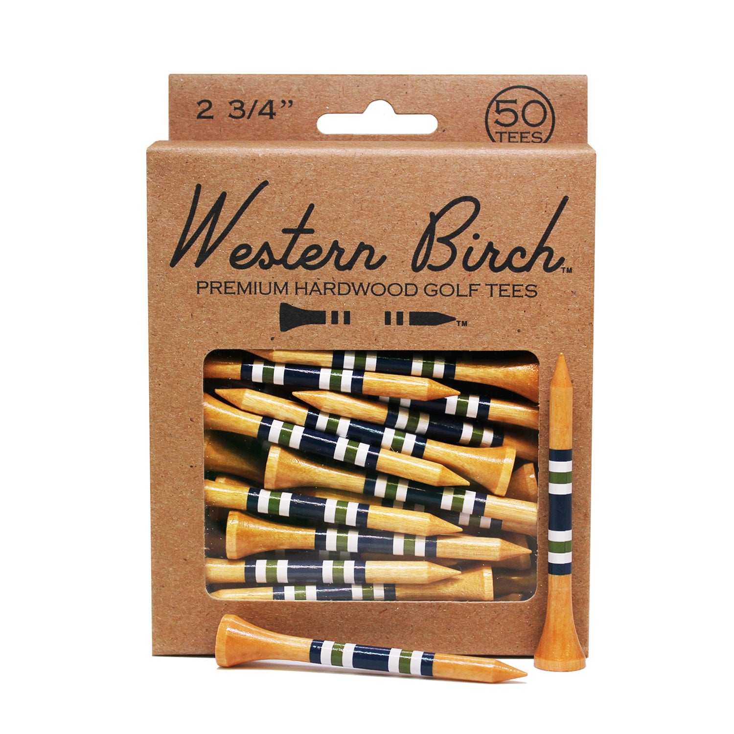 "Redan" Striped Golf Tee – Western Birch Golf Company