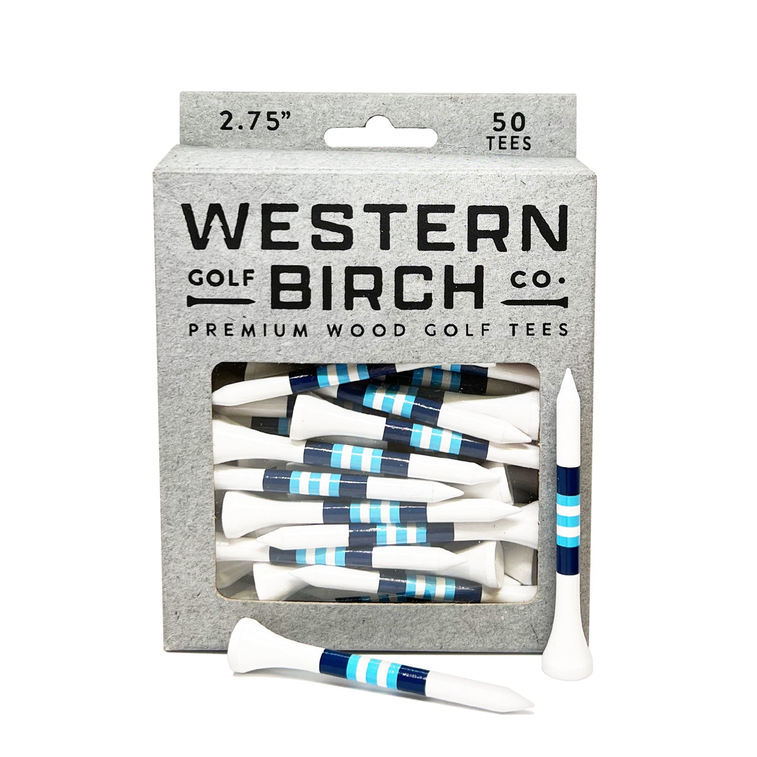 "Roadster" Signature Striped Golf Tee – Western Birch Golf Company