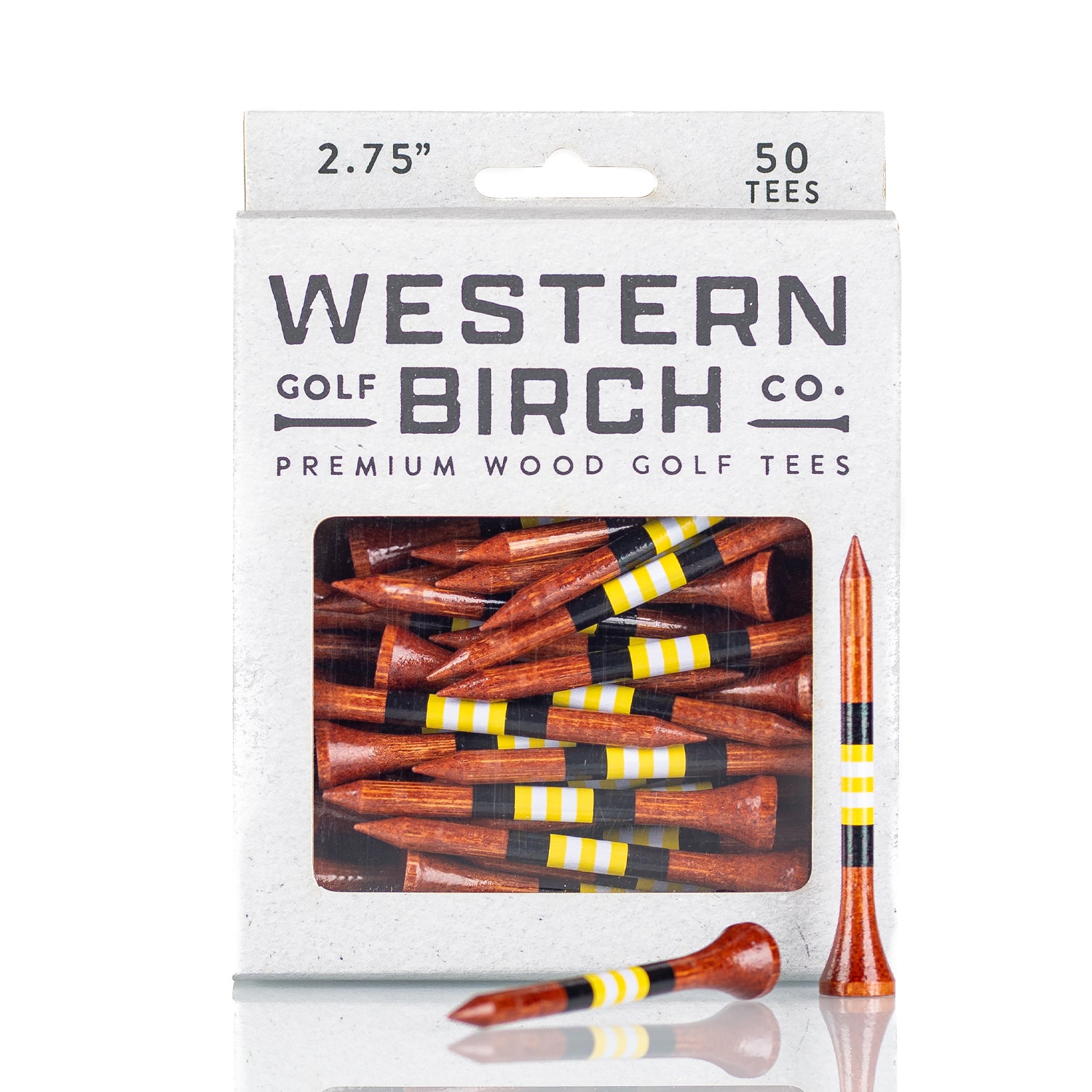 "Spitfire II" Signature Striped Golf Tee – Western Birch Golf Company