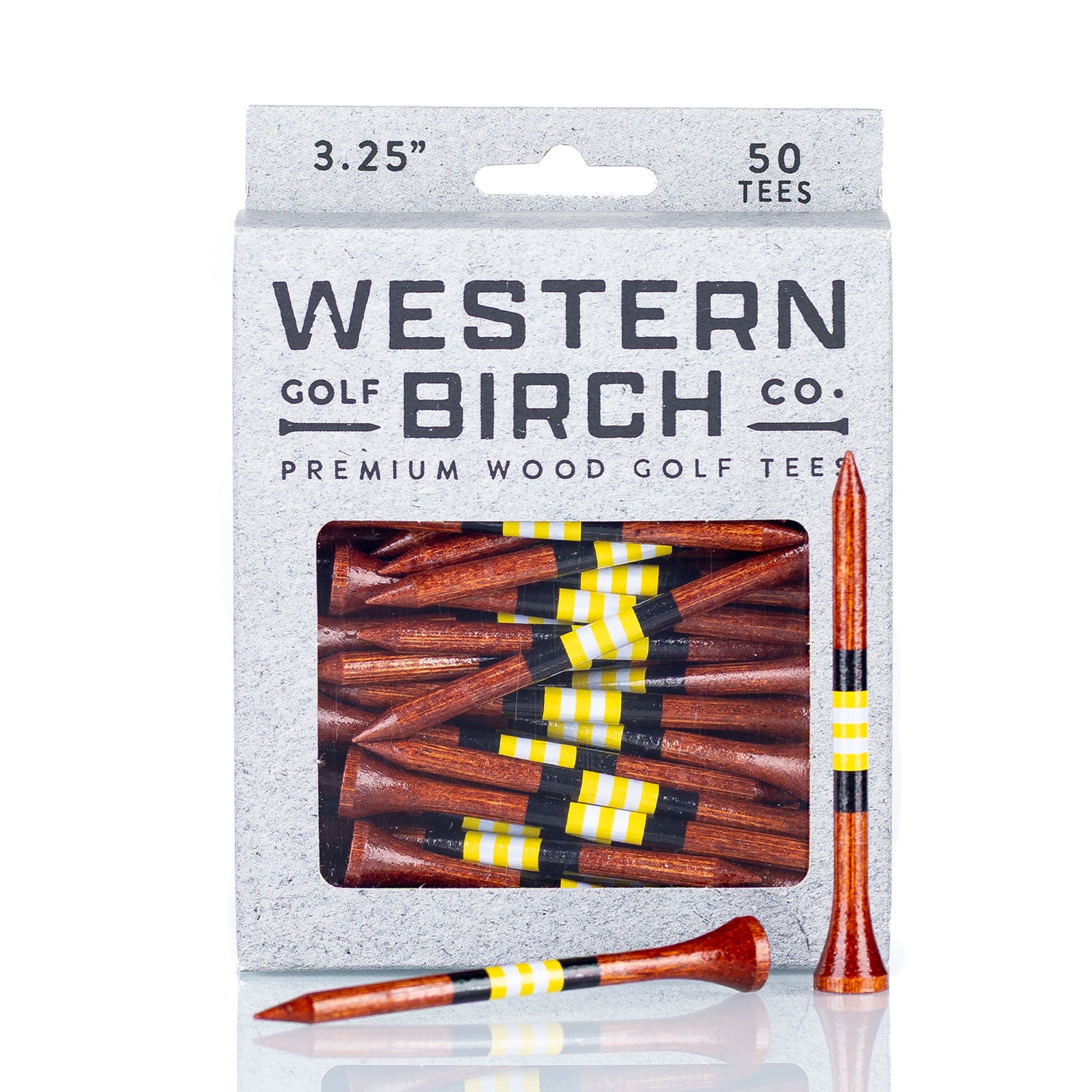 "Spitfire II" 3.25" Signature Striped Golf Tee – Western Birch Golf Company