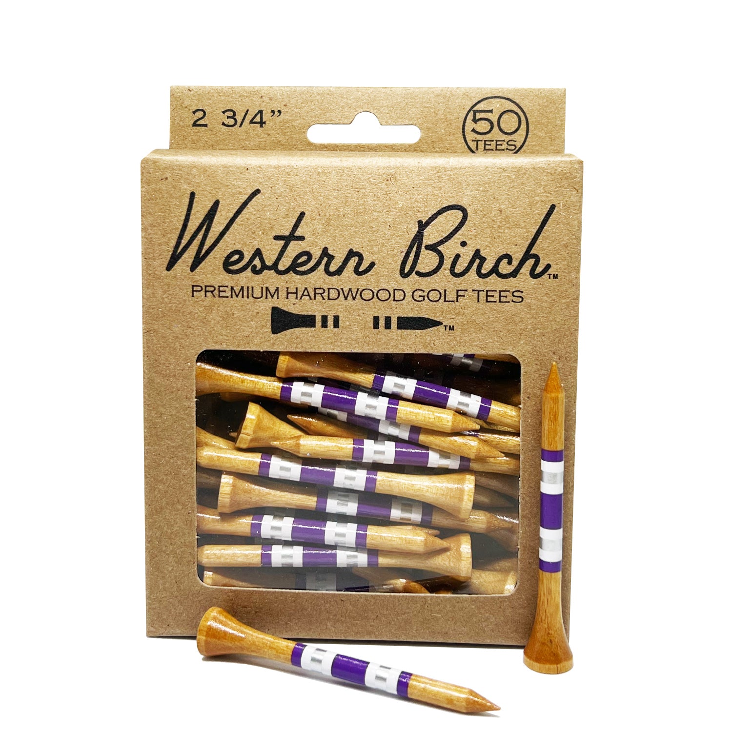 "Thanos" Striped Golf Tee – Western Birch Golf Company