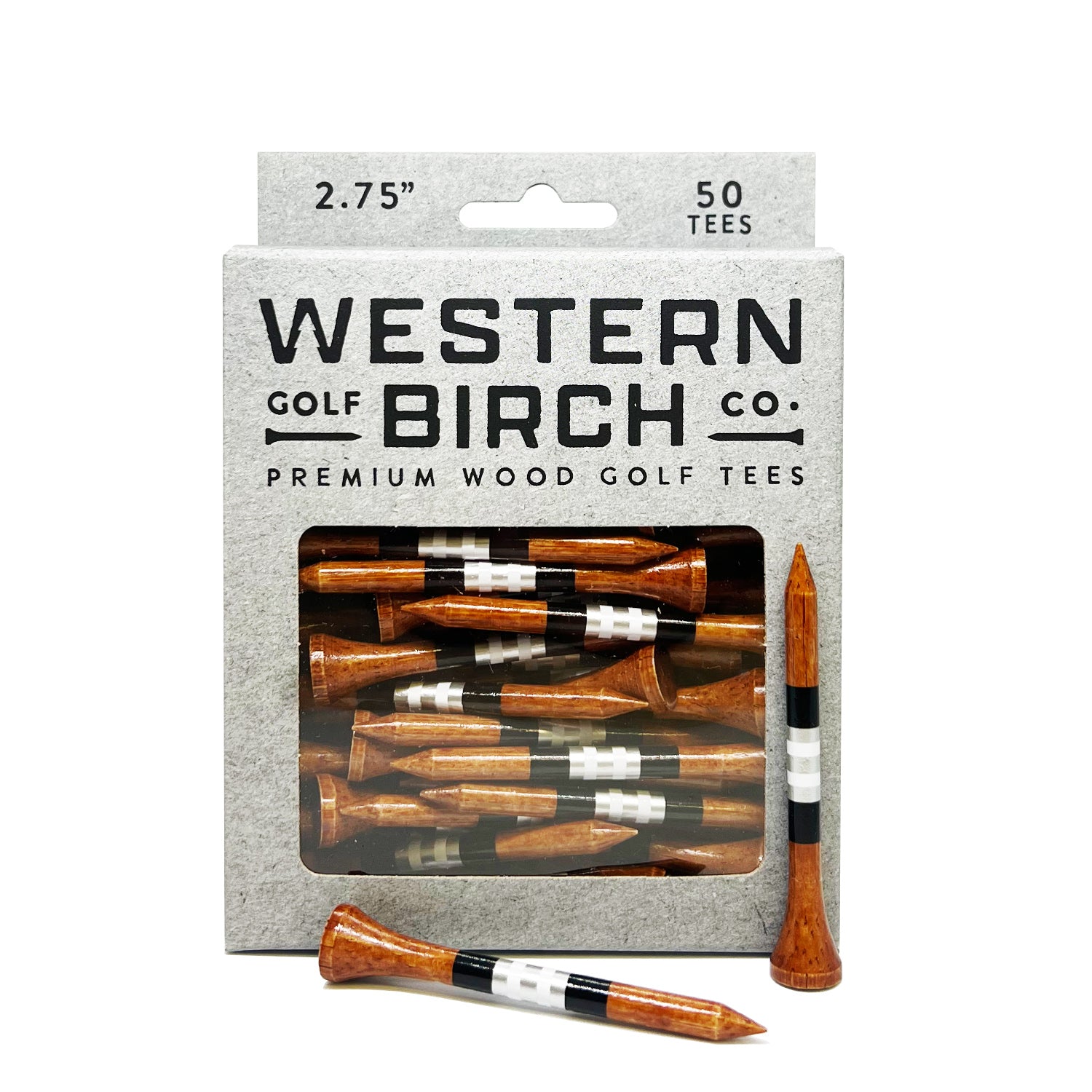 "Thunderbird" Signature Striped Golf Tee – Western Birch Golf Company