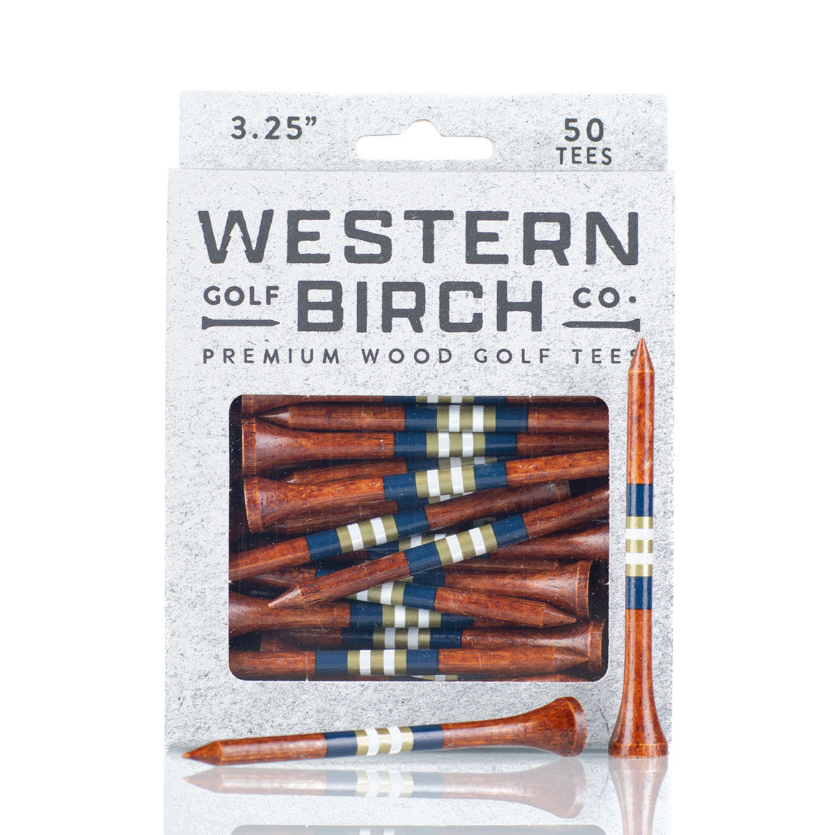"Twin Six" 3.25" Signature Striped Golf Tee – Western Birch Golf Company