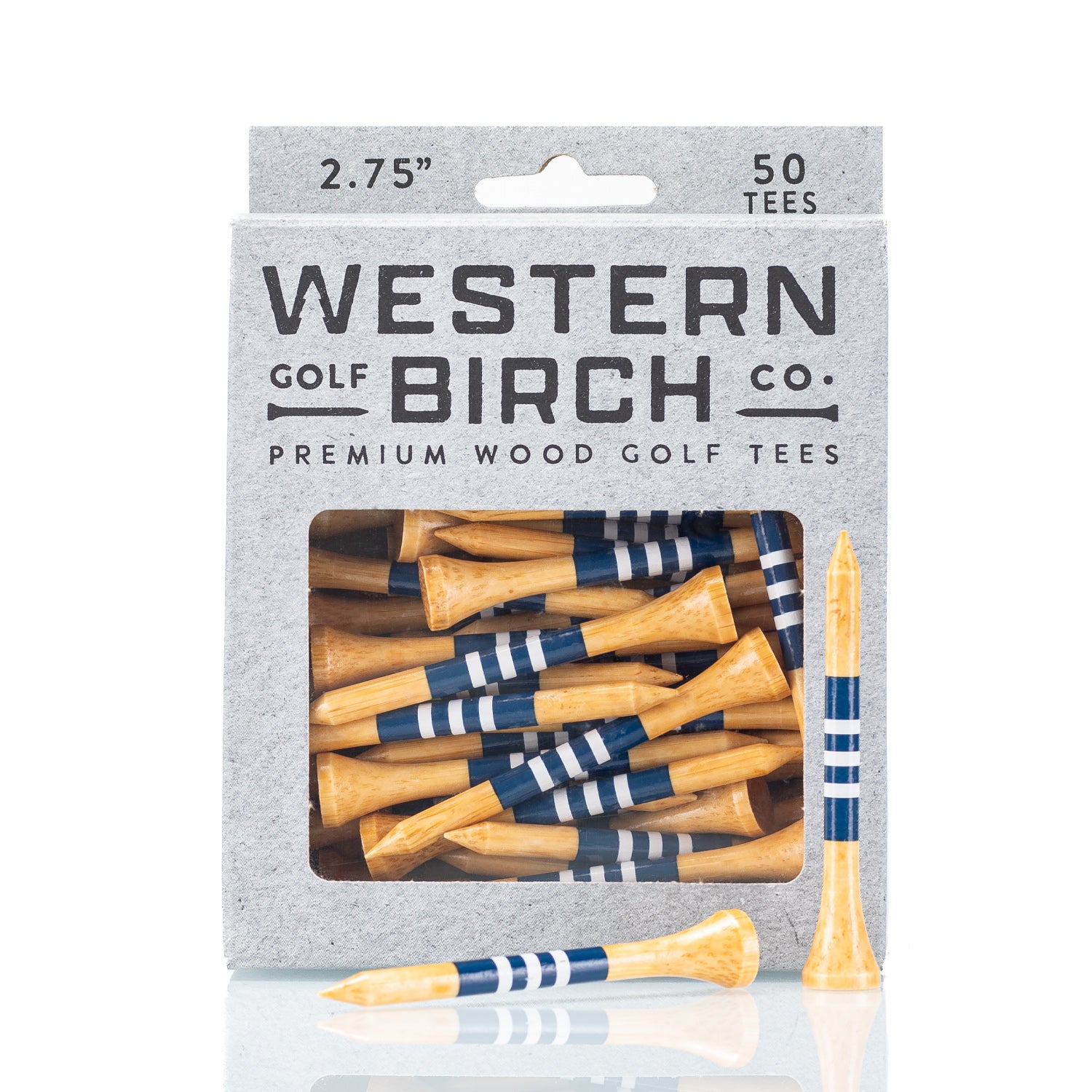"Stingray" Signature Striped Golf Tee – Western Birch Golf Company