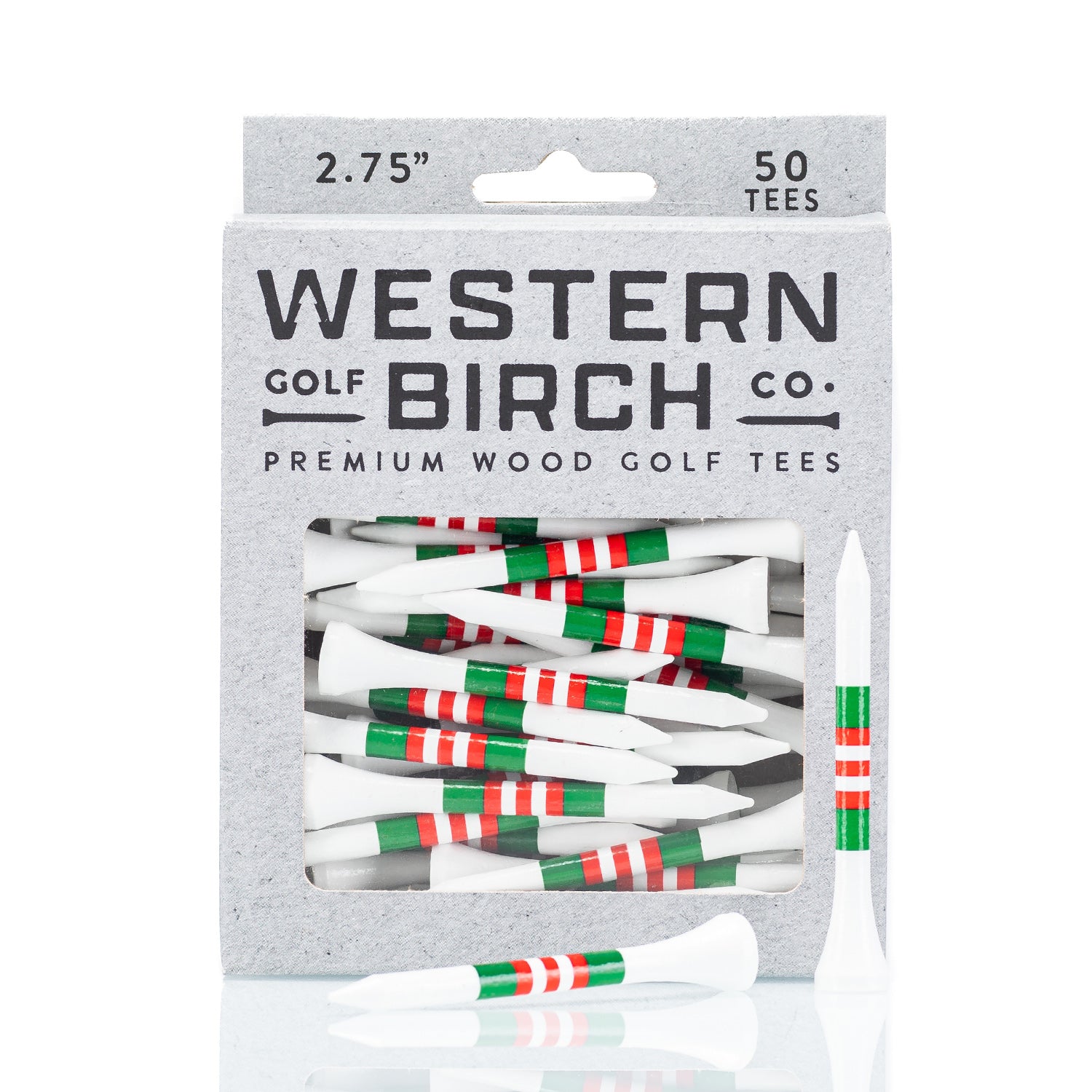 "Prancer" Signature Striped Golf Tee – Western Birch Golf Company