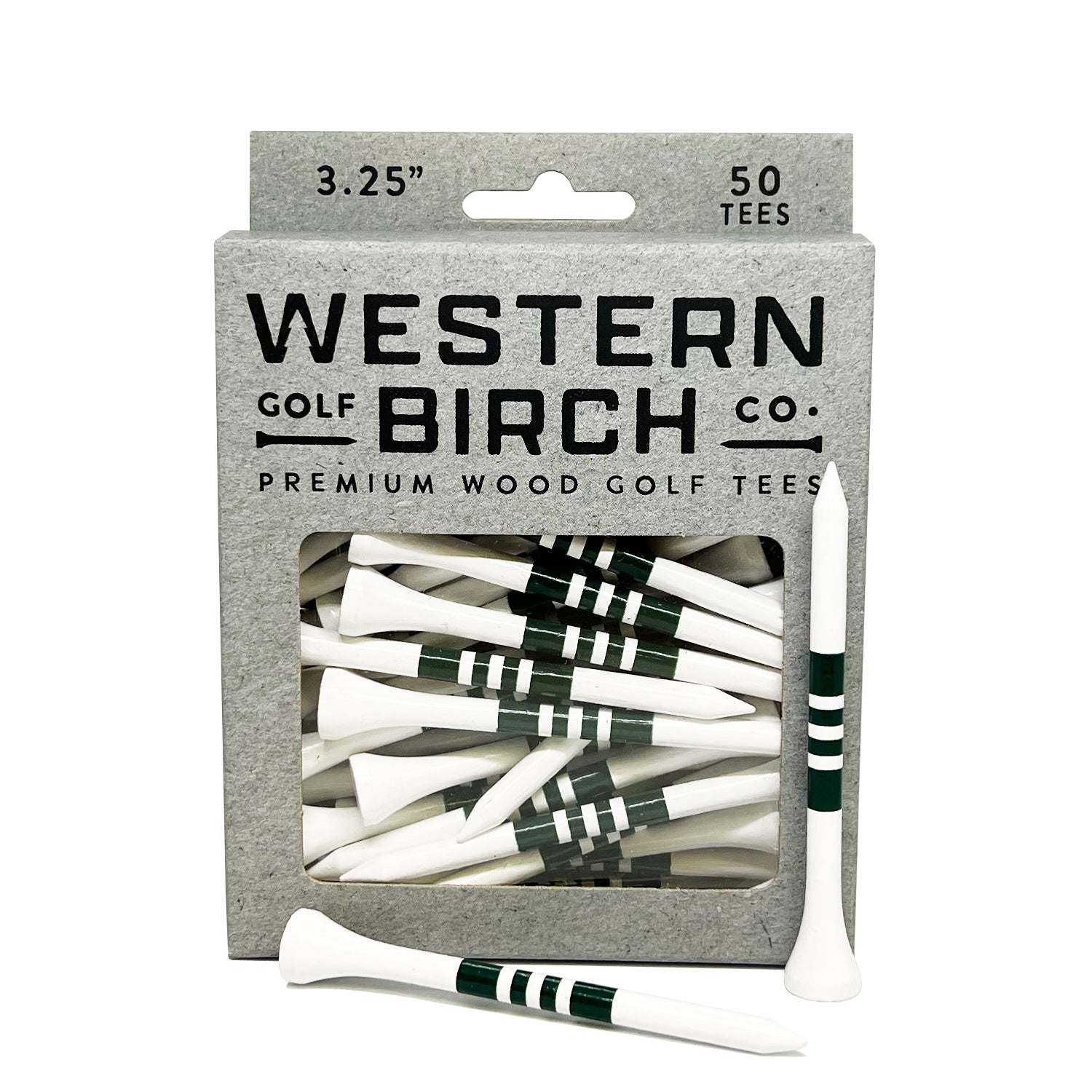 "Jaguar" 3.25" Signature Striped Golf Tee – Western Birch Golf Company