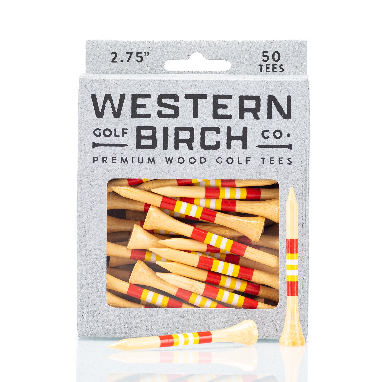 "Arrowhead" Signature Striped Golf Tee – Western Birch Golf Company