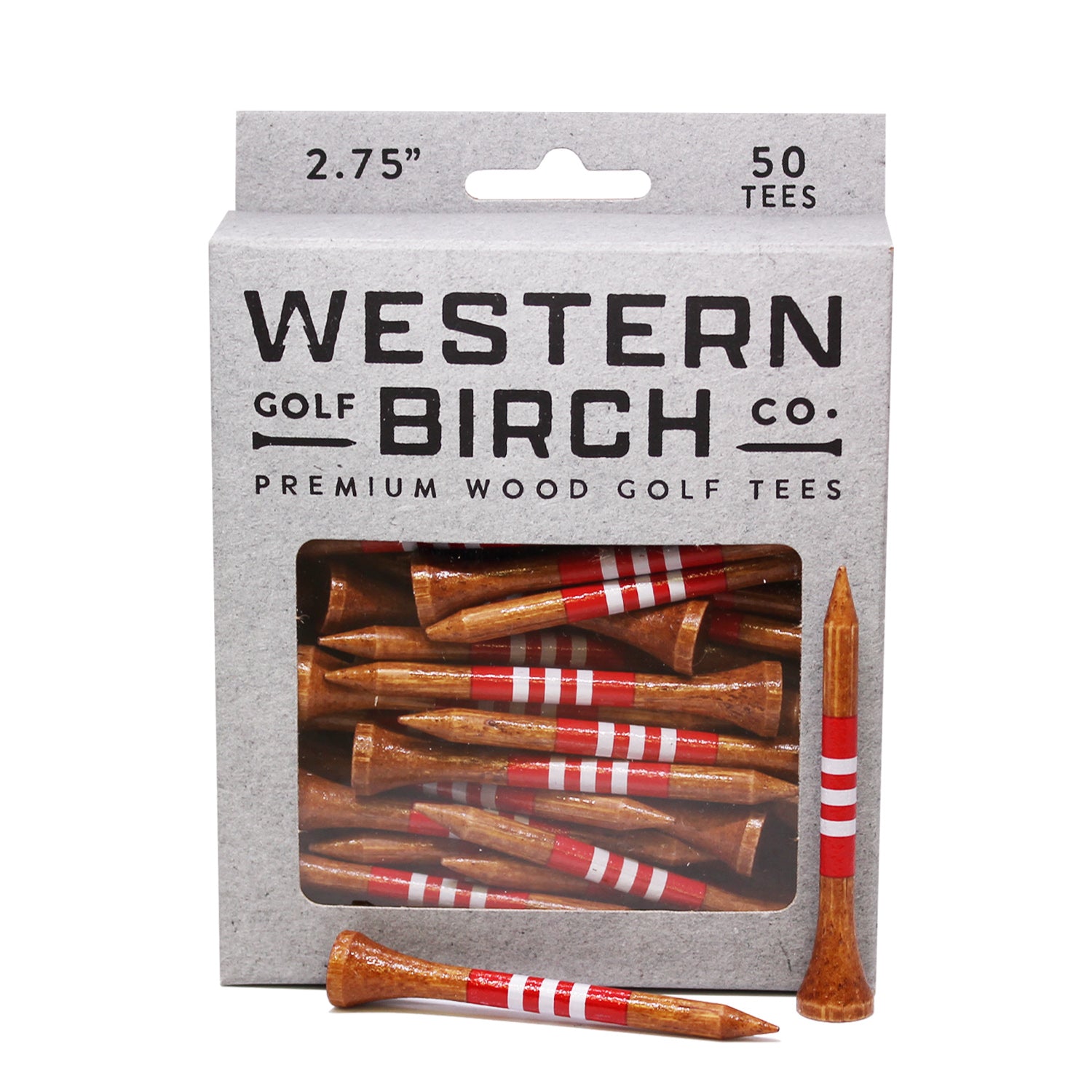 "Maseratee II" Signature Striped Golf Tee – Western Birch Golf Company