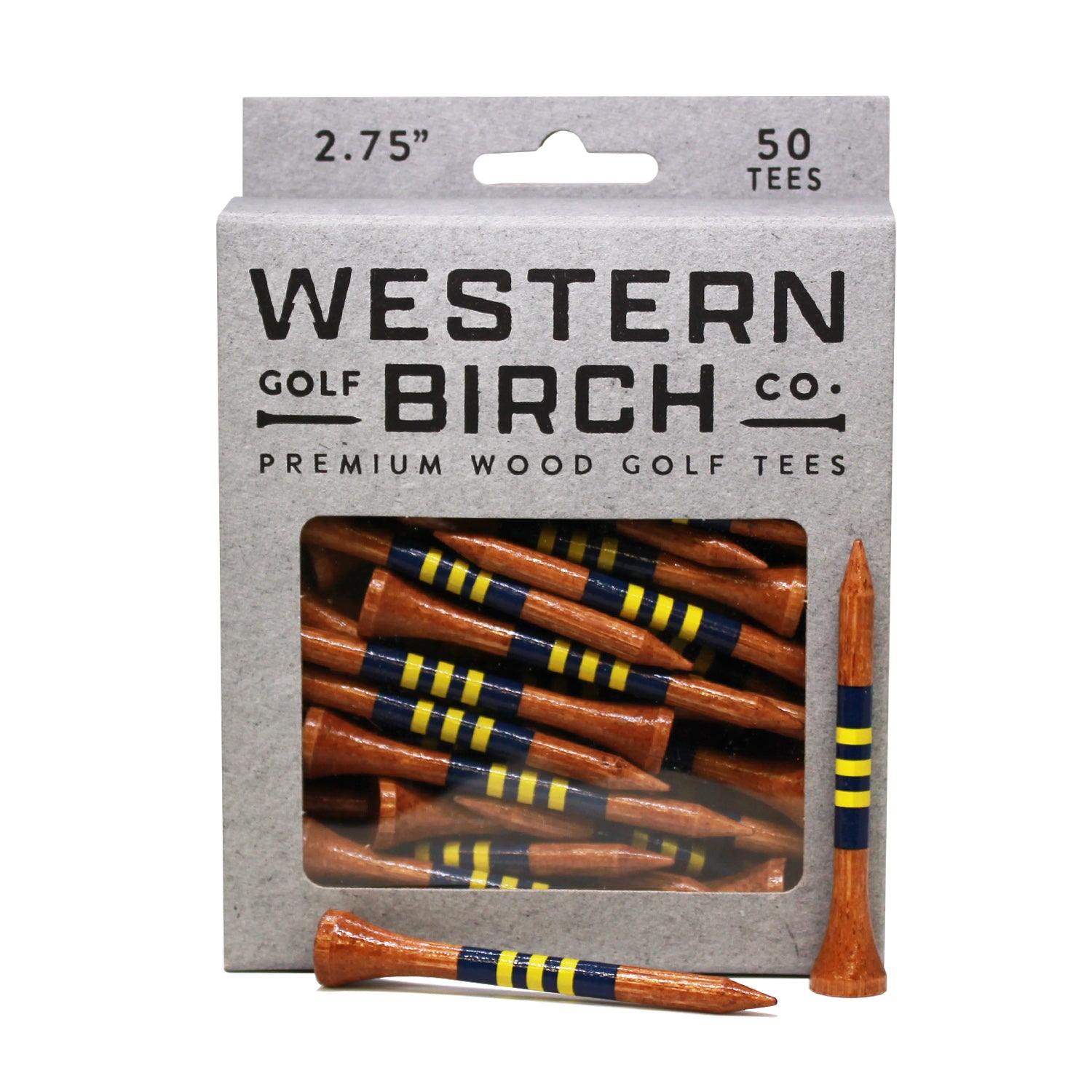 "Skylark" Signature Striped Golf Tee – Western Birch Golf Company